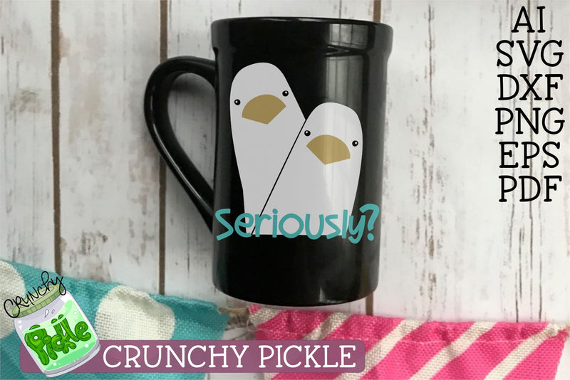 Seriously Seagulls SVG File - So Fontsy