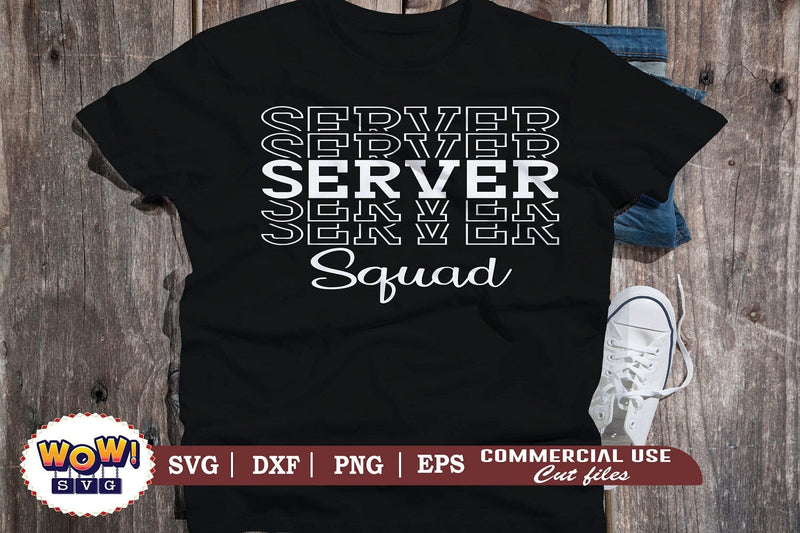 Server squad svg, Server squad svg dxf png, Bartender svg, Bartending ...