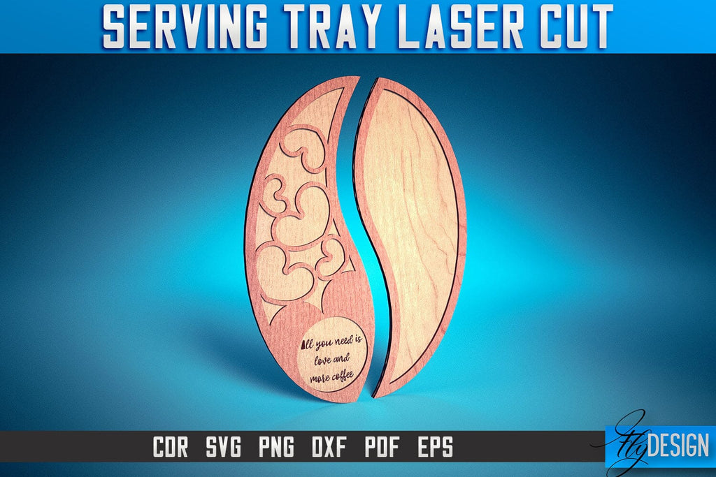 Serving Tray Laser Cut SVG | Serving Tray Laser Cut SVG Design | CNC ...