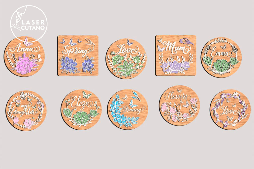 Set of Signs Multilayer Laser Cut Files, Mandala, Round Sign SVG, 3D ...