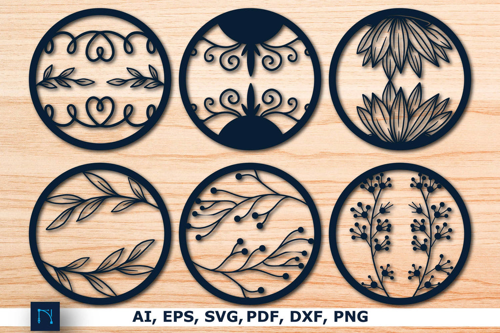 Set round template for cutting SVG - So Fontsy