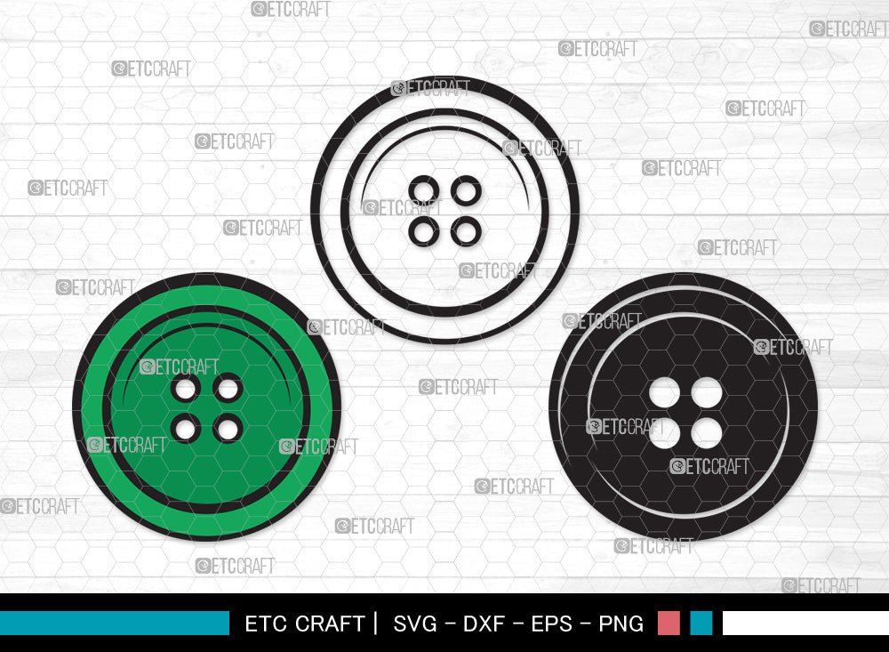 Sewing Button Clipart SVG, Button Svg, Craft Button Svg, Tailor Svg ...