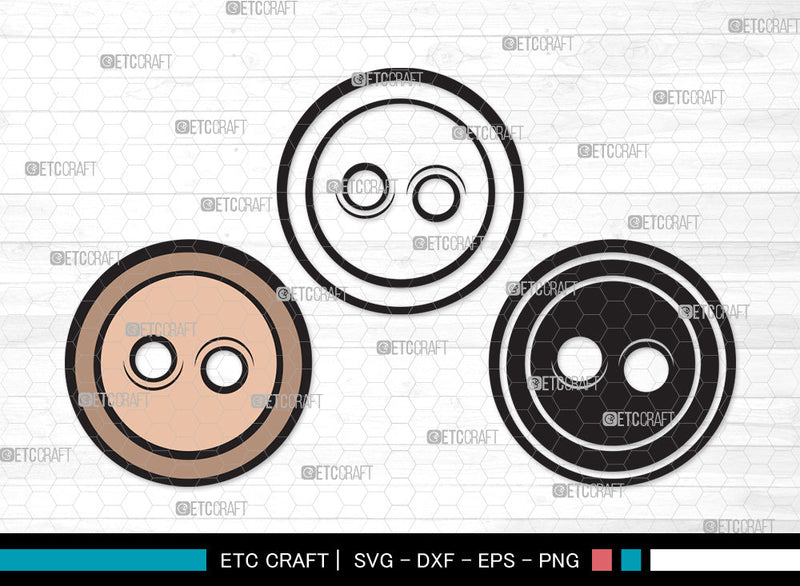Sewing Button Clipart SVG, Button Svg, Craft Button Svg, Tailor Svg ...