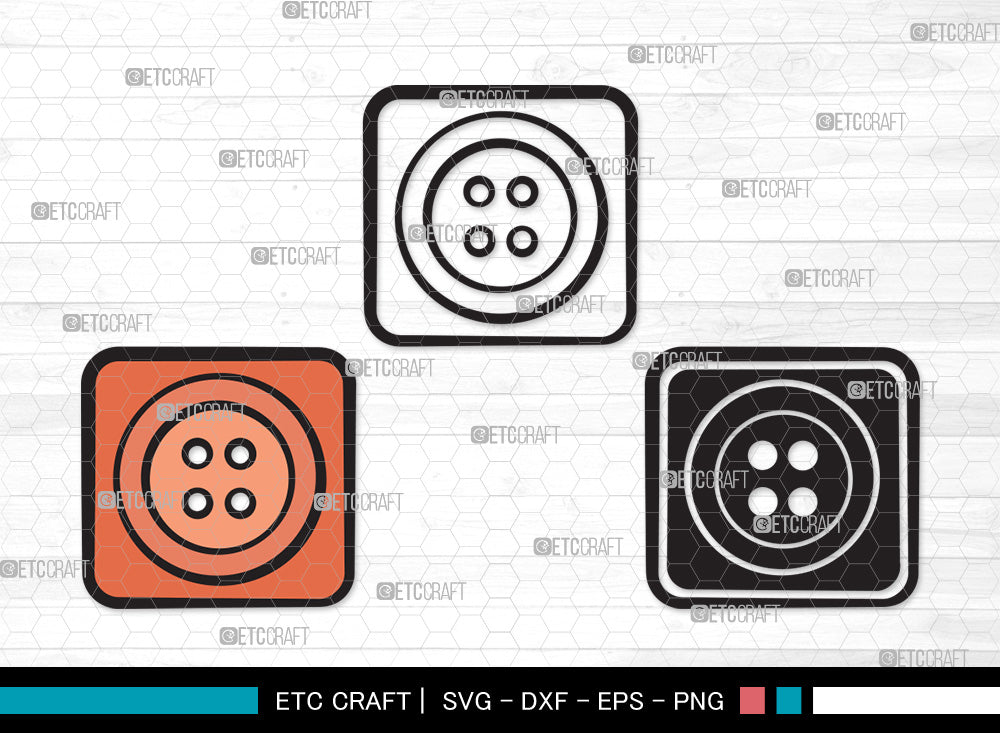 Sewing Button Clipart SVG, Button Svg, Craft Button Svg, Tailor Svg ...