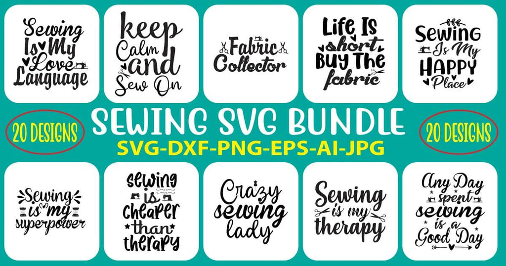 Sewing SVG Bundle - So Fontsy