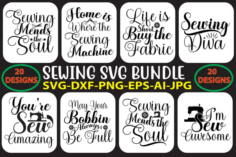 Sewing Svg Bundle - So Fontsy