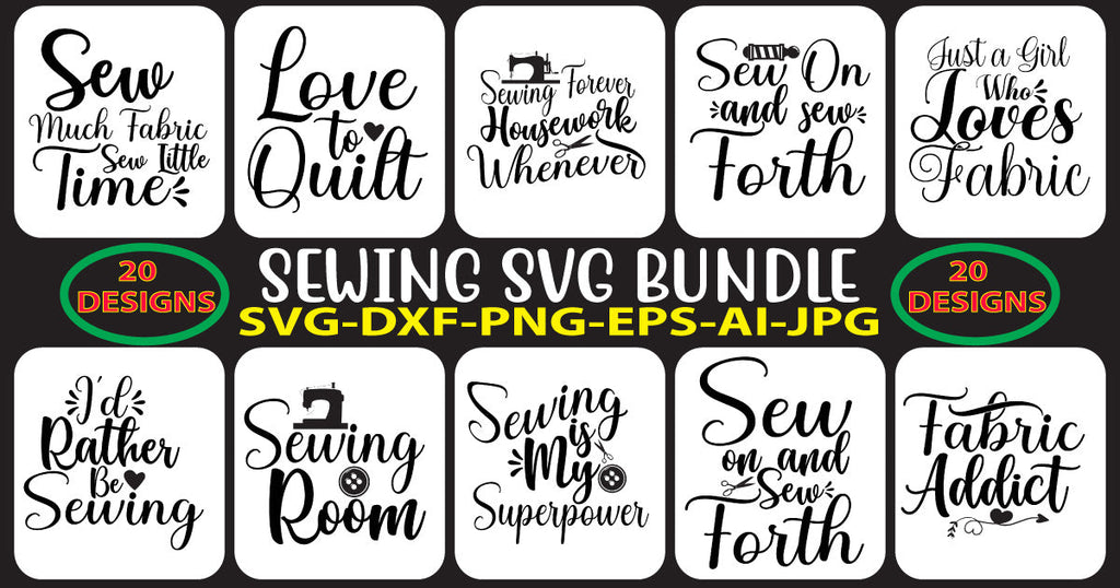 Sewing Svg Bundle - So Fontsy