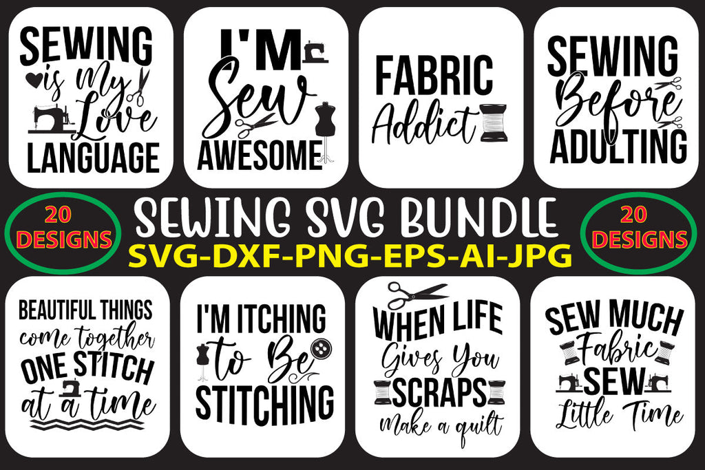Sewing Svg Bundle - So Fontsy
