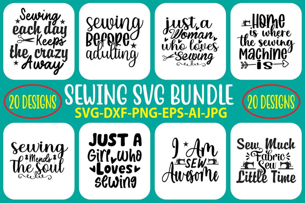 Sewing SVG Bundle - So Fontsy