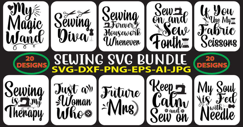 Sewing Svg Bundle - So Fontsy