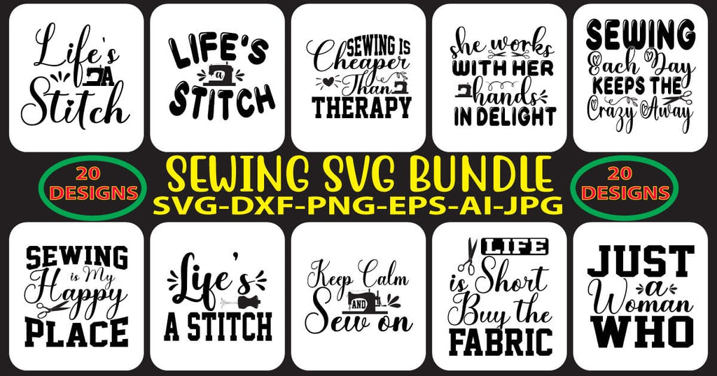 Sewing SVG Bundle - So Fontsy