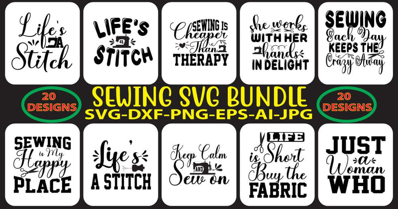 Sewing SVG Bundle - So Fontsy