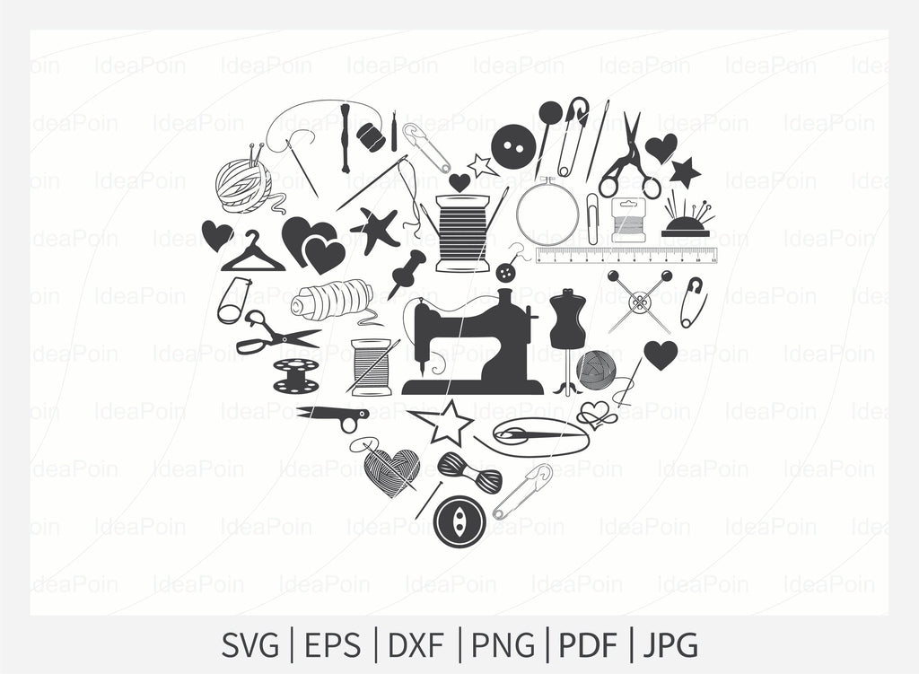 Sewing svg, I love Quilting, Quilting Sewing Heart svg, Quilting lover ...