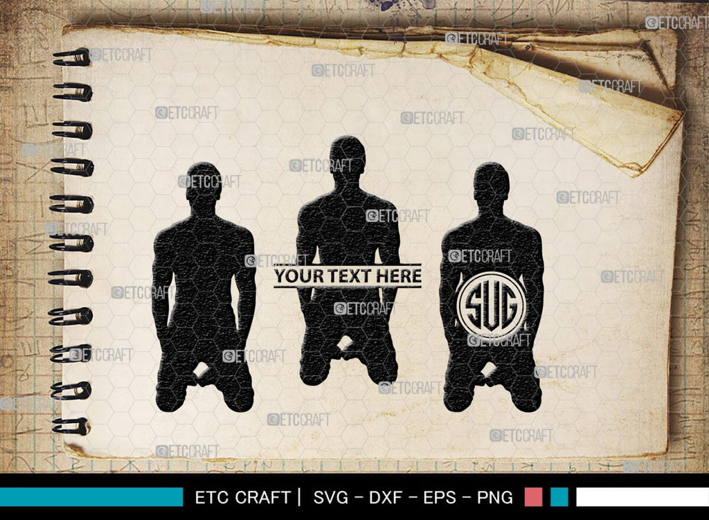 Sexy Man Monogram, Sexy Man Silhouette, Sexy Man SVG, Male Strippers ...