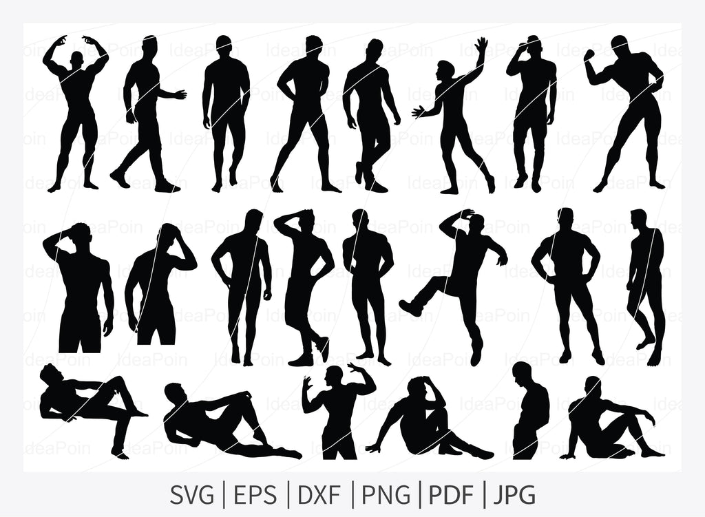 Sexy Man svg, Sexy Man Vector, Sexy Man Silhouette, Shadow sexy man ...