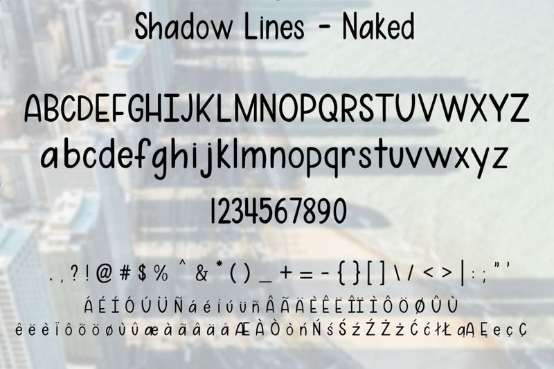 Shadow Lines - A fun font duo with and without shadow lines - So Fontsy