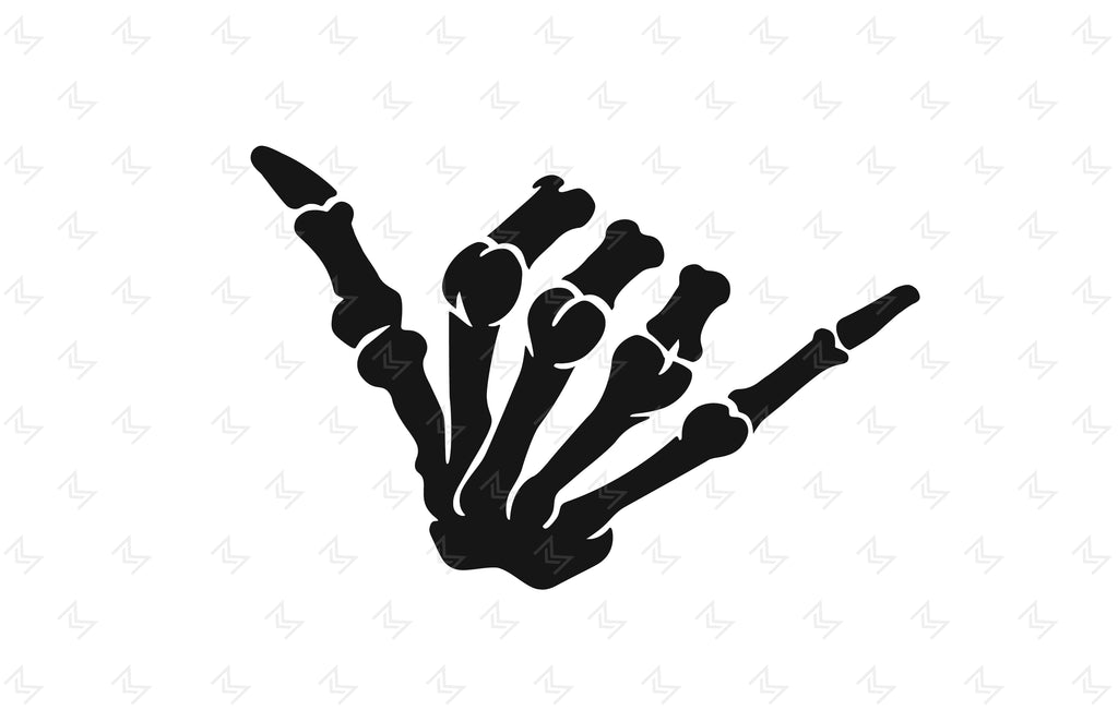 Shaka Skeleton Hand Svg, Png, Dxf, Skeleton hand Svg - So Fontsy
