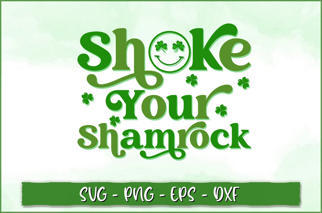 Shake your shamrock Retro SVG - So Fontsy