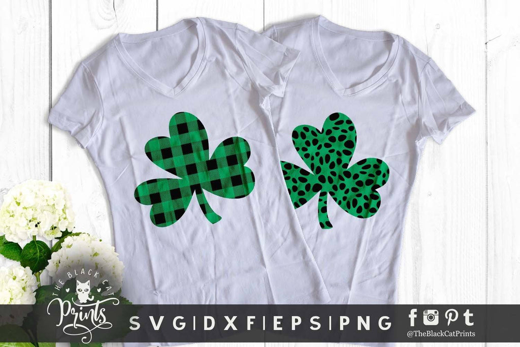 Shamrock Clover Clipart | St. Patrick's day cut files - So Fontsy