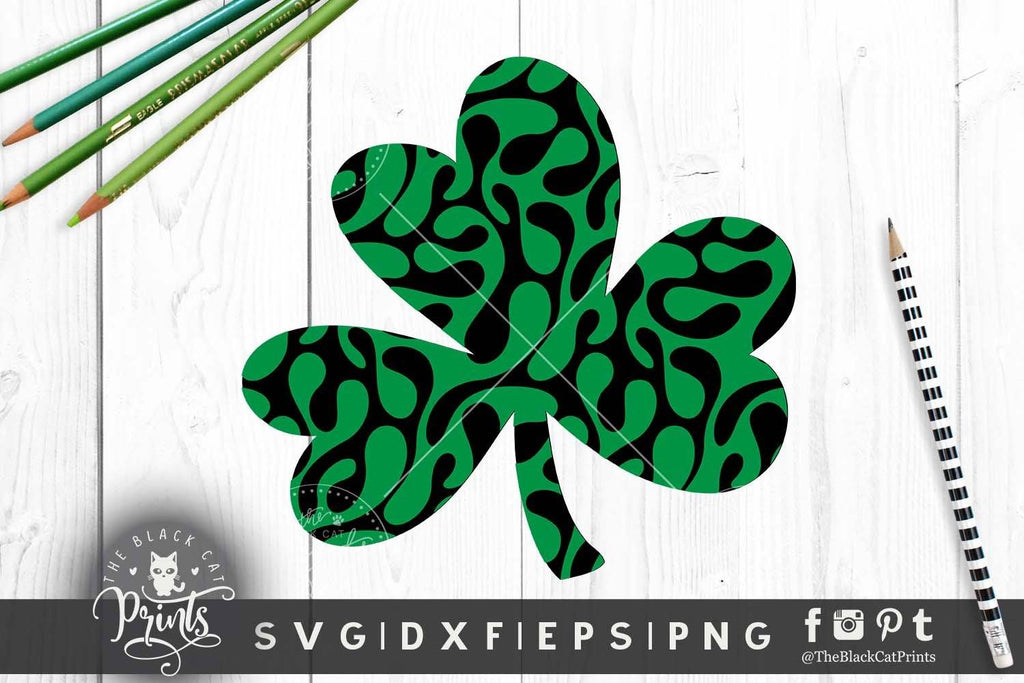 Shamrock Clover Clipart | St. Patrick's day cut files - So Fontsy