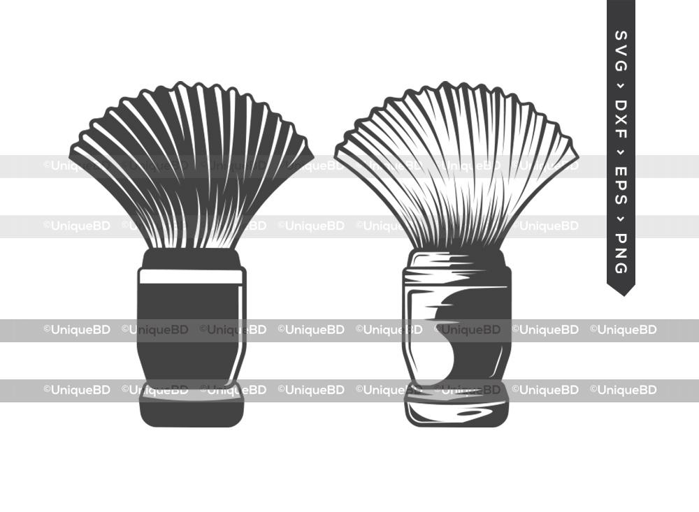 Shaving Brush SVG Cut File | Barber Brush Svg | Shaving Brush Icon Svg ...