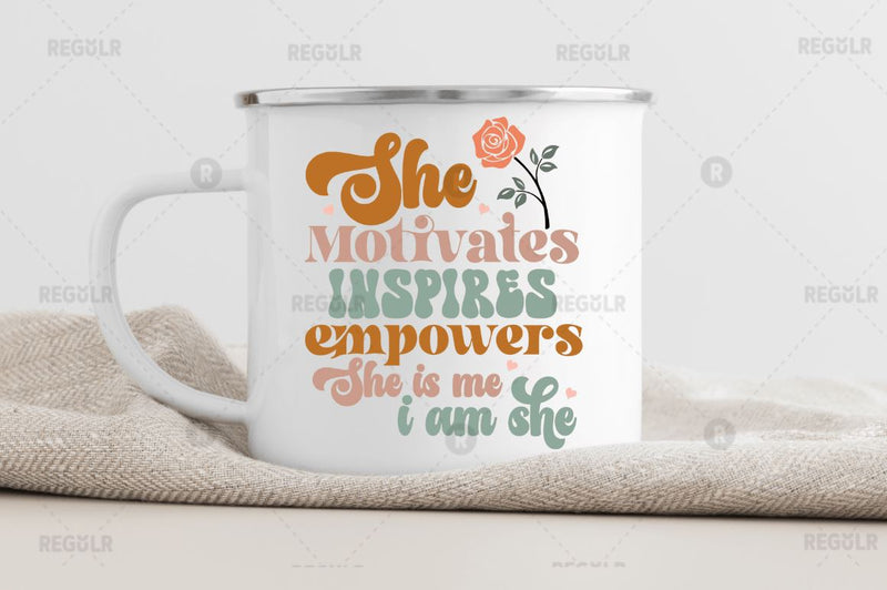 She motivates inspires empowers SVG - So Fontsy