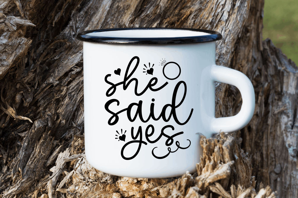 She said yes SVG - So Fontsy