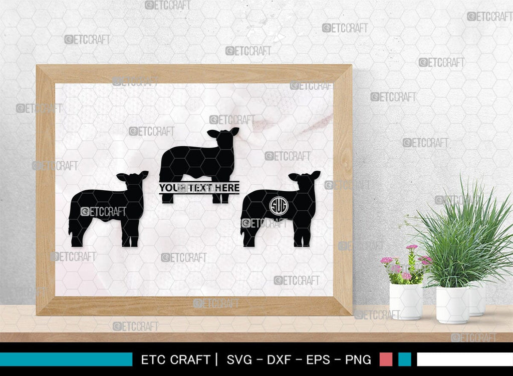 Sheep Monogram, Sheep Silhouette, Sheep SVG, Buck Sheep Svg, Cheviot ...