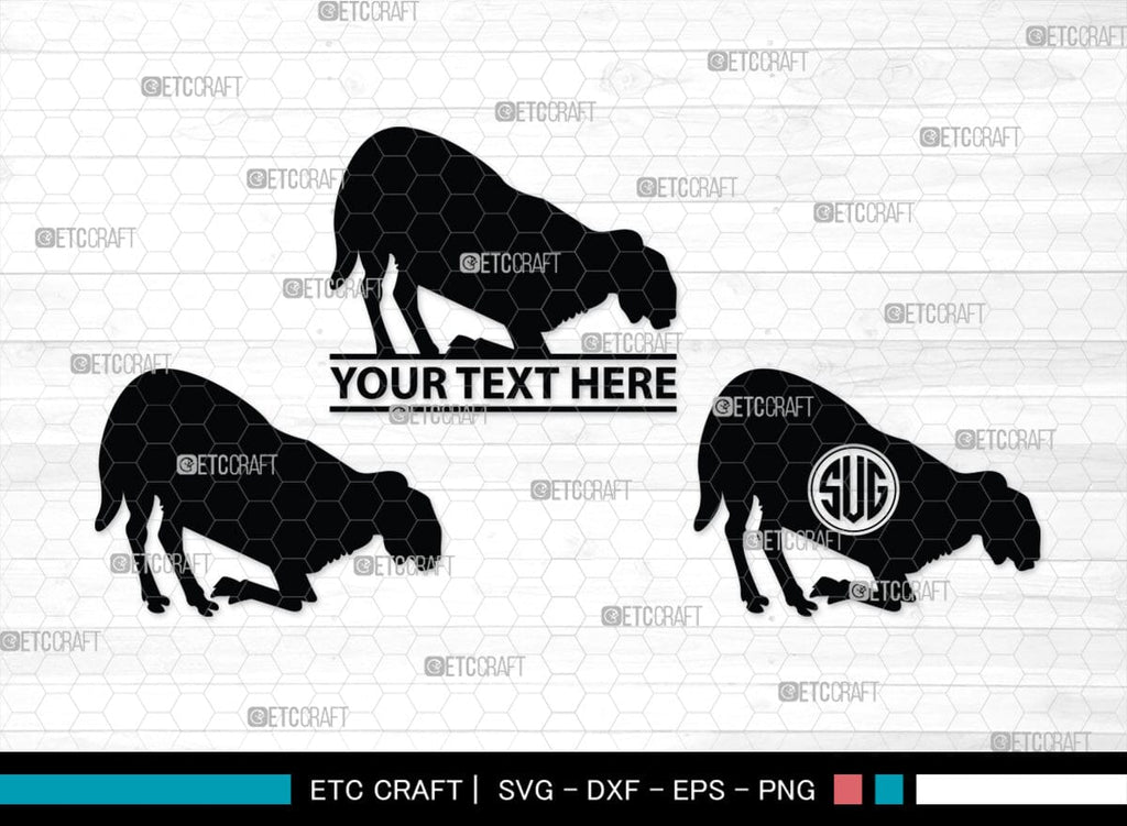 Sheep Monogram, Sheep Silhouette, Sheep SVG, Buck Sheep Svg, Cheviot ...