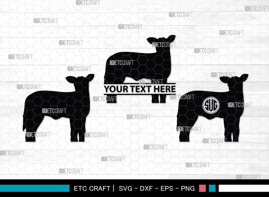 Sheep Monogram, Sheep Silhouette, Sheep SVG, Buck Sheep Svg, Cheviot ...