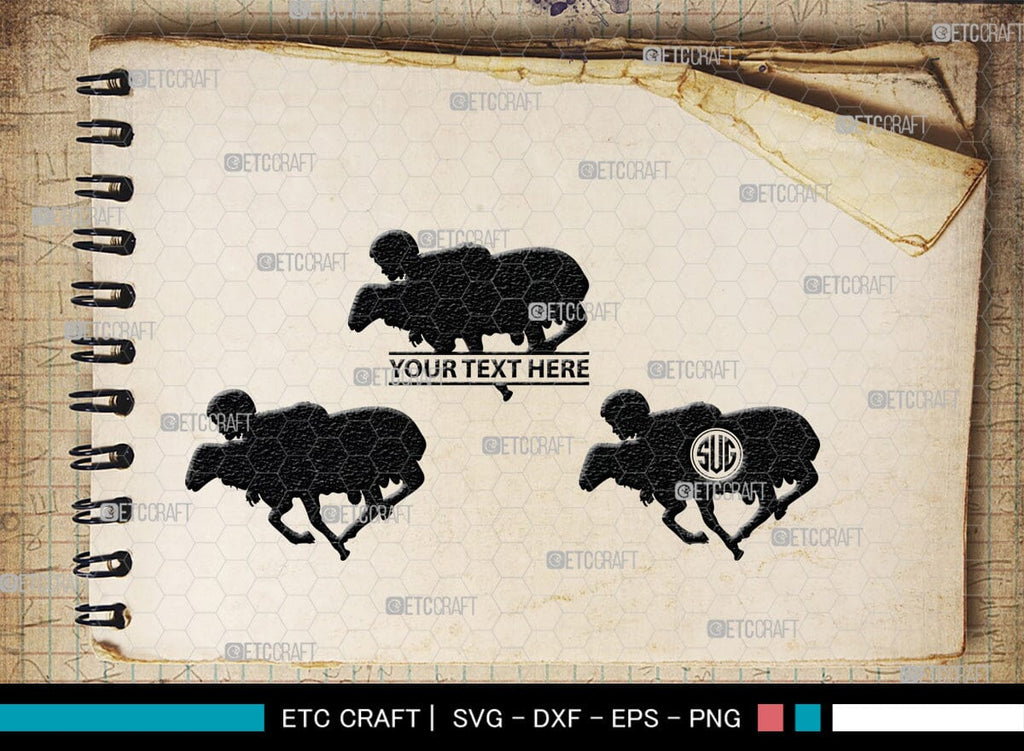 Sheep Monogram, Sheep Silhouette, Sheep SVG, Buck Sheep Svg, Cheviot ...