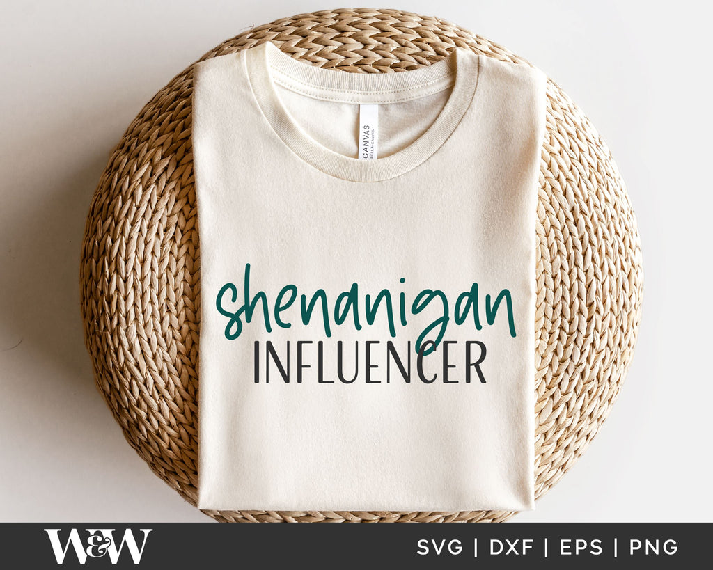 Shenanigan Influencer SVG | St. Patrick's Cut File - So Fontsy