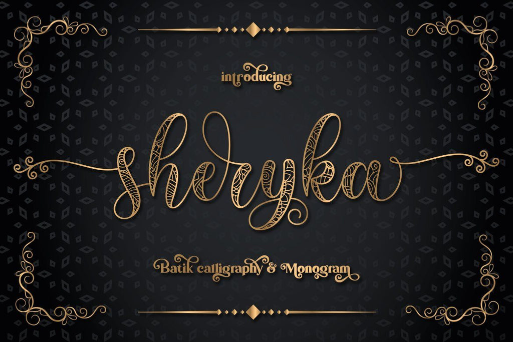 Sherika | Batik Calligraphy & Monogram - So Fontsy