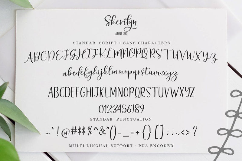 Sherilyn Script FONT DUO - So Fontsy
