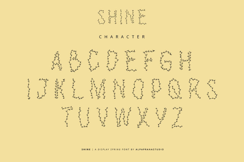 Shine - Decorative Display Font - So Fontsy
