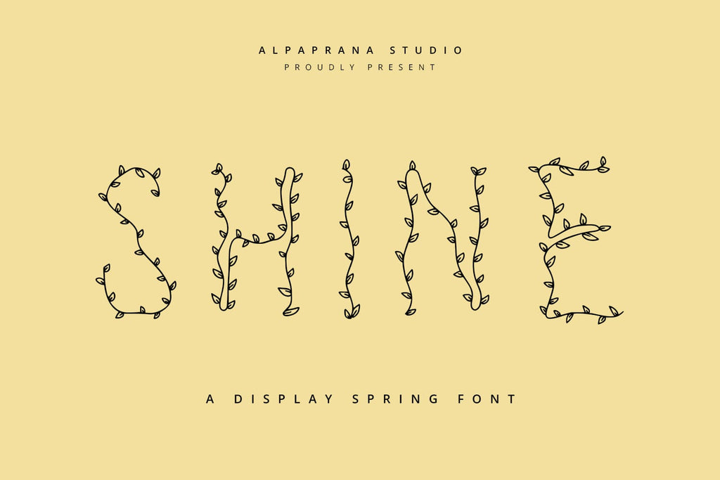 Shine - Decorative Display Font - So Fontsy