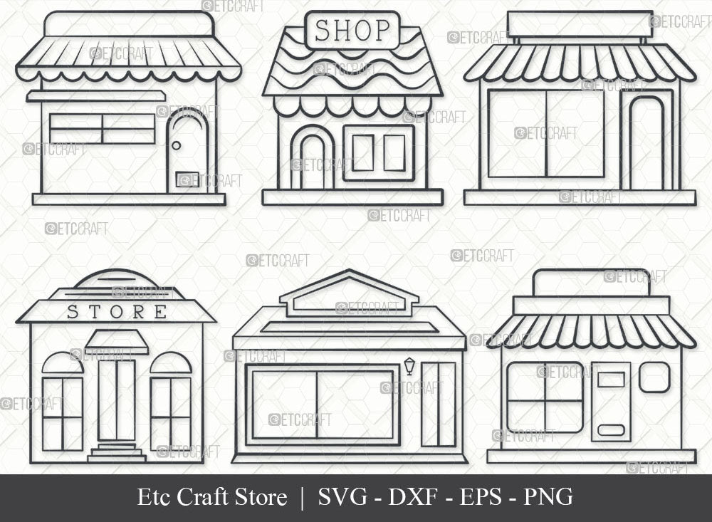 Shop SVG, Shop Outline, Super Shop Svg, Market Svg, Store Svg ...