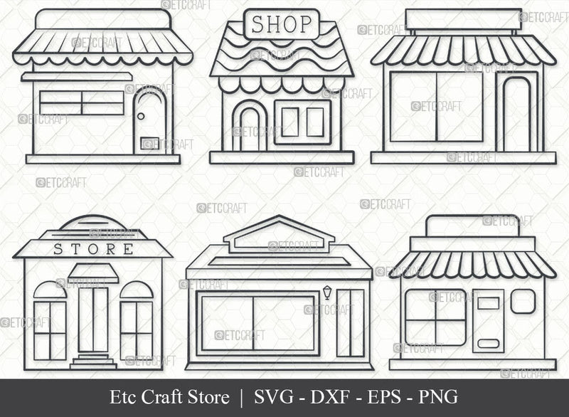 Shop SVG, Shop Outline, Super Shop Svg, Market Svg, Store Svg ...