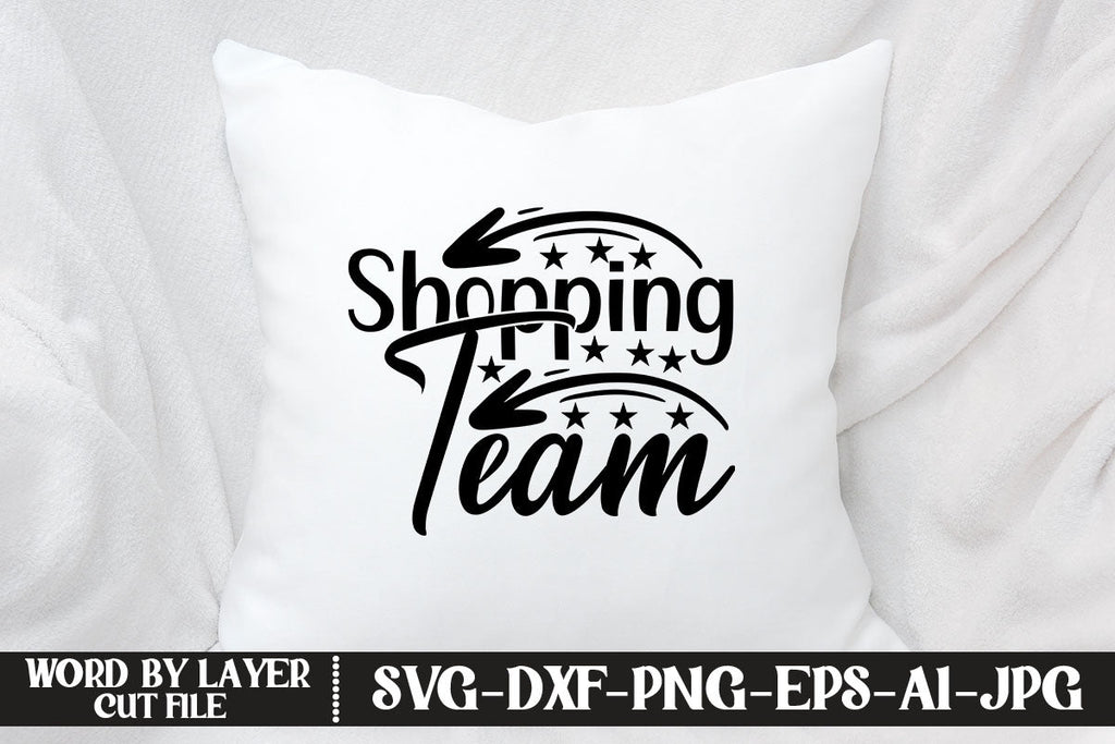 Shopping Team SVG DESIGN - So Fontsy