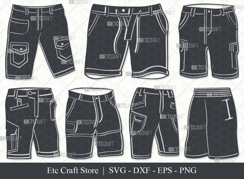 Short Pant SVG, Short Pant Silhouette, Pant Icon Svg, Man Wear Svg ...