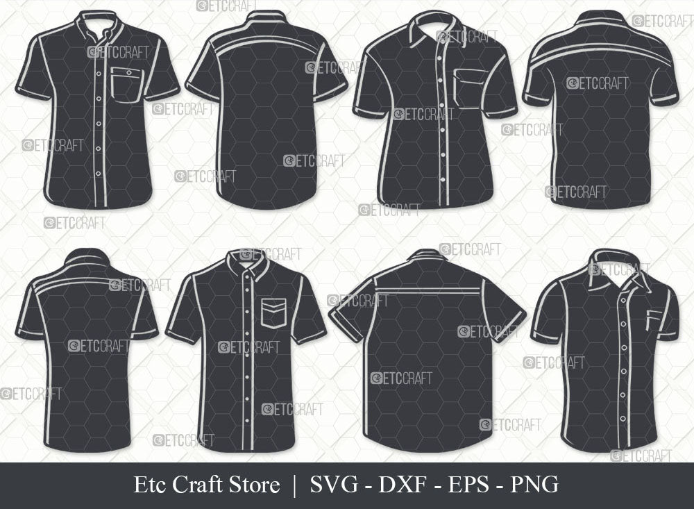 Short Sleeve Shirt SVG, Shirt Silhouette, Plain Shirt Svg, Shirt Icon ...
