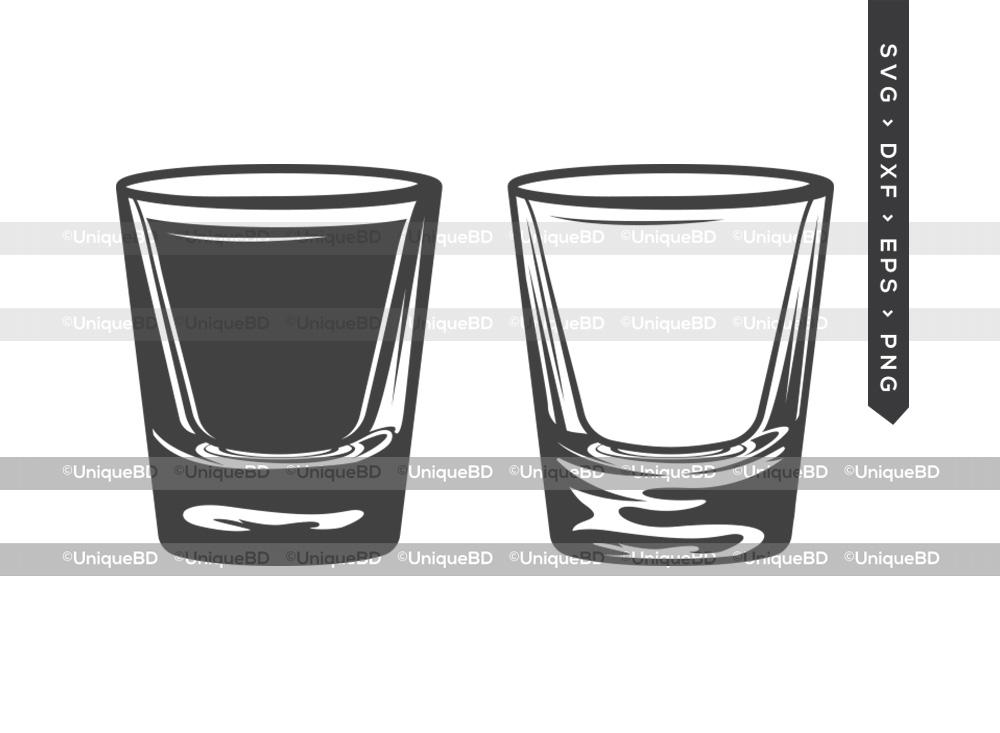 Shot Glass SVG Cut File | Alcohol Glass Svg | Whiskey Glass Svg ...