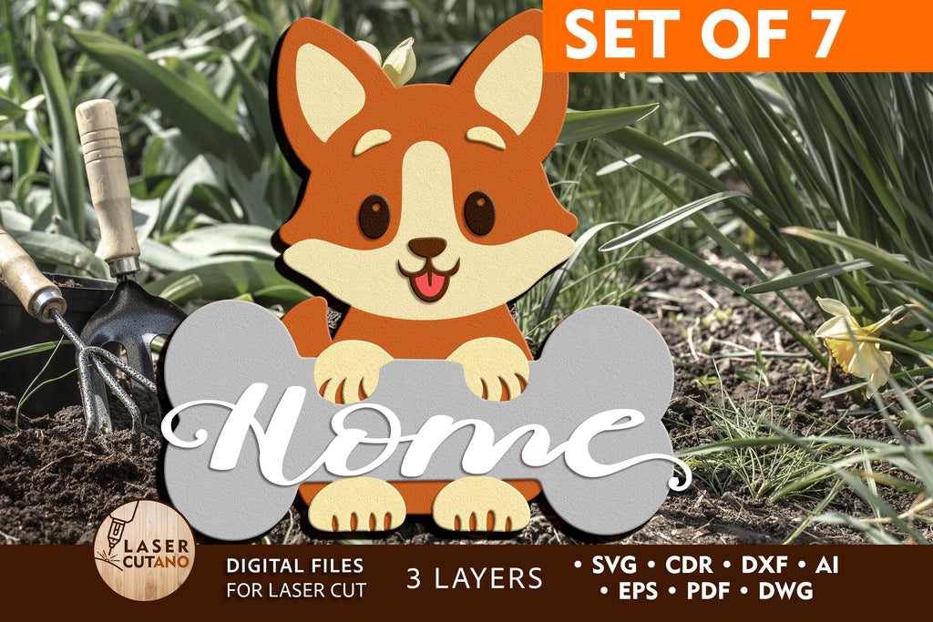 SIGN HOME Bundle Laser Cut Wood, Multilayer Laser Cut Files, Sign SVG ...