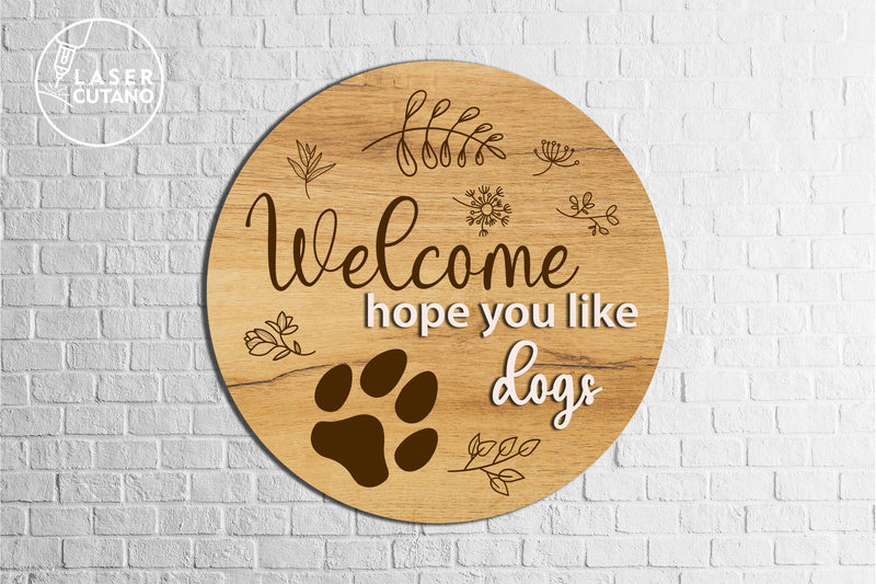 Sign SVG BUNDLE Layered Laser Cut Files, Mandala, Round Sign SVG, 3D ...