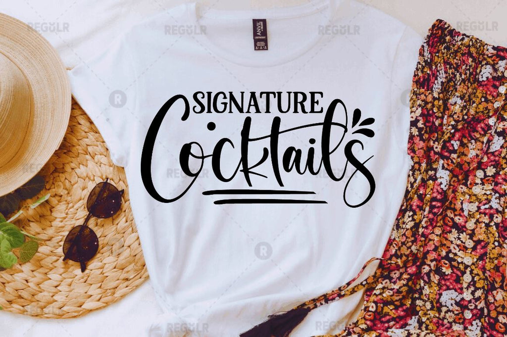 Signature cocktails SVG - So Fontsy