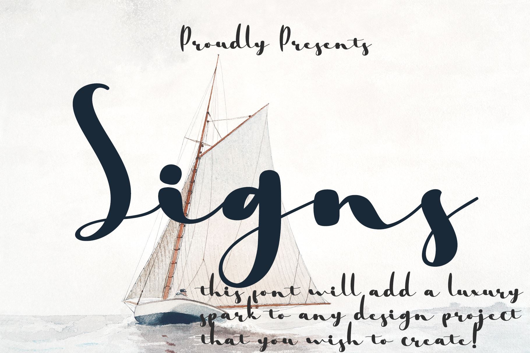 Signs - Handwritten Font - So Fontsy