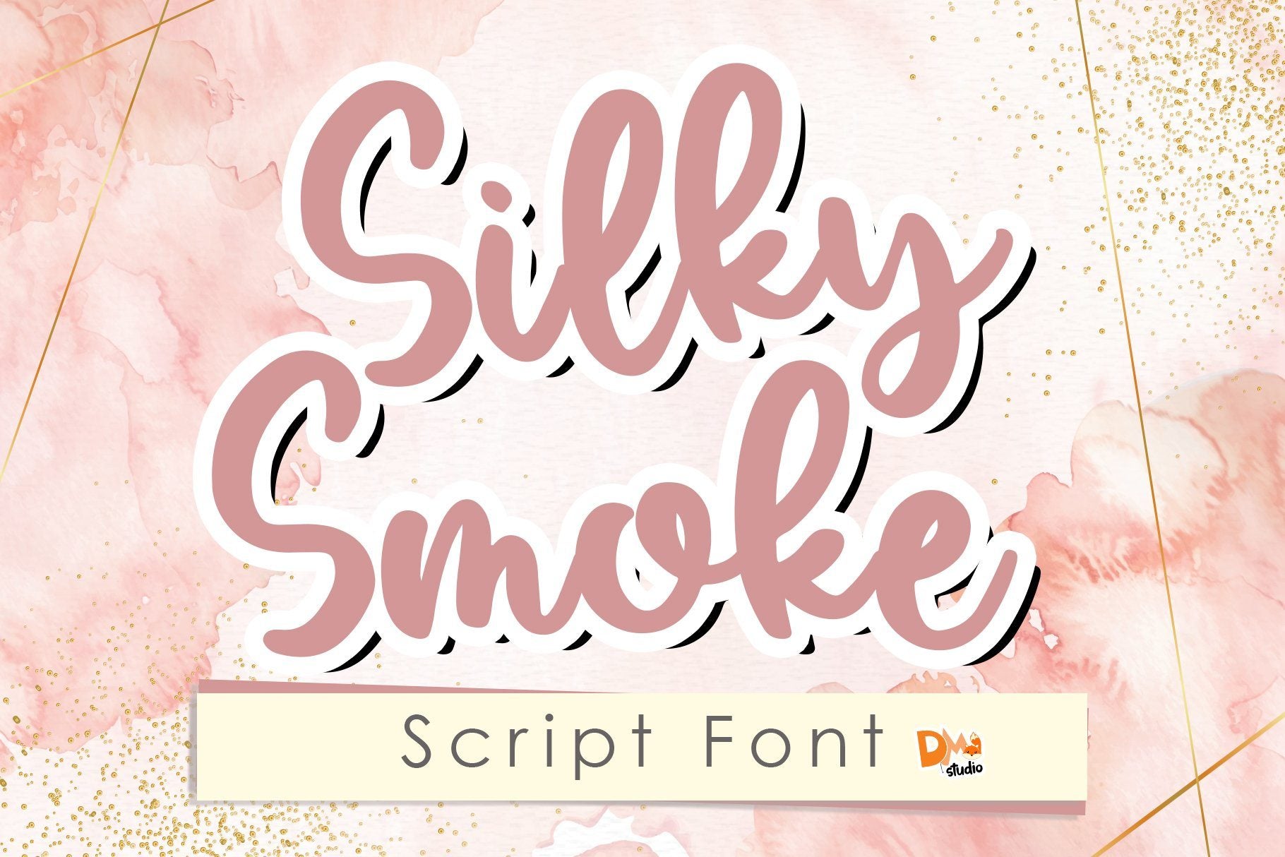 Silky Smoke - Cute Script Font - So Fontsy