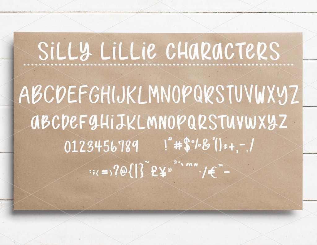 Silly Lillie Font - So Fontsy