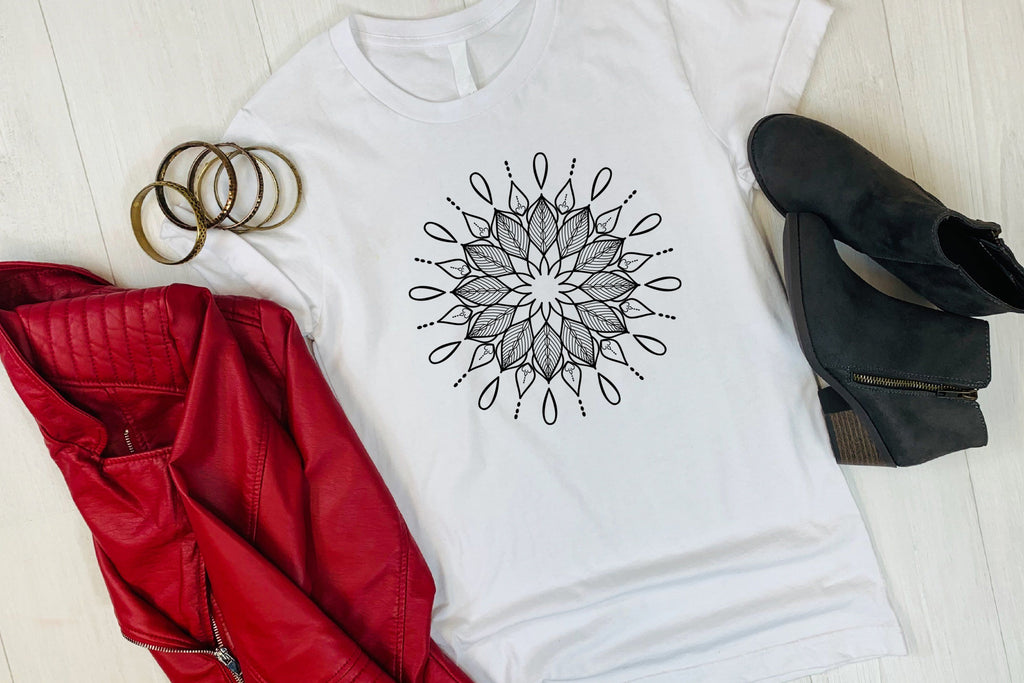 Simple Mandala Monogram SVG, Mandala - So Fontsy