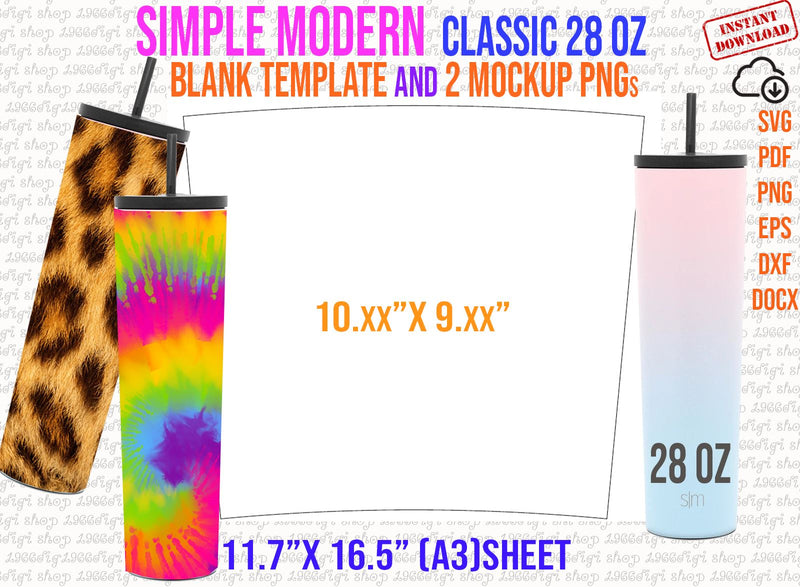 Simple Modern Template, Simple Modern Bundle 6 Templates, 12,16,20,24 ...